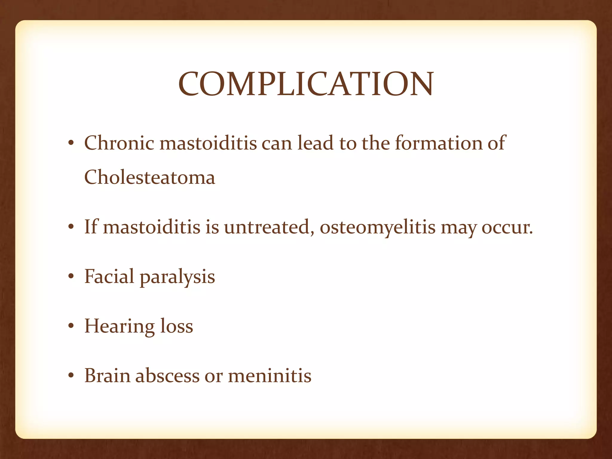 Mastoiditis | PPTX