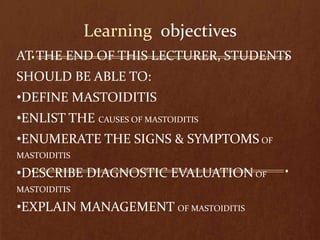 Mastoiditis | PPTX
