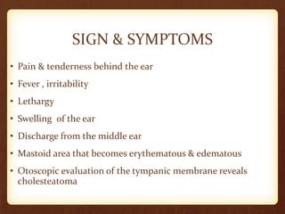 Mastoiditis | PPTX | Ear, Nose and Throat Conditions | Diseases and Conditions