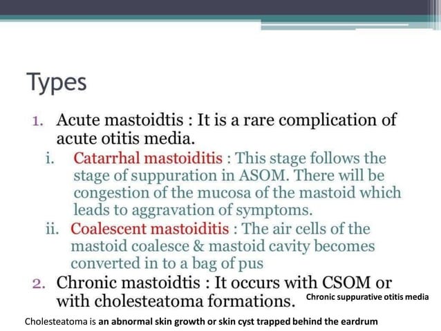mastoiditis | PDF | Ear, Nose and Throat Conditions | Diseases and ...