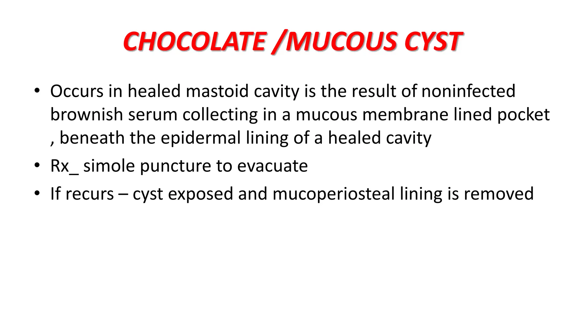 Mastoid cavity problem and obilteration presentation by Dr Salison ...