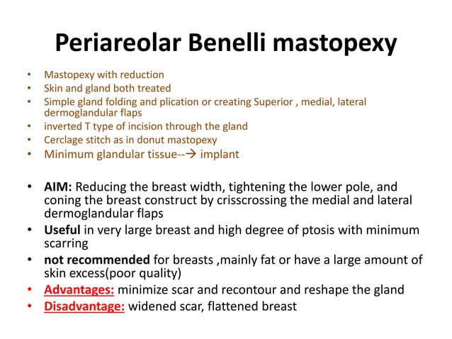 Mastopexy | PPTX | Cosmetic Medical Services | Medical Health