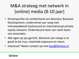 M&a strateeg | PPTX | Business | Business and Finance