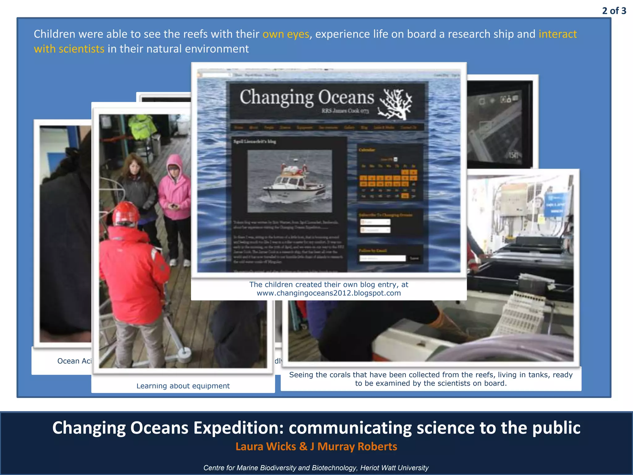 Changing Oceans Expedition 2012 - Laura Wicks, MASTS | PPTX