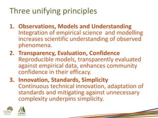 Unifying principles for modelling, Brad Evans, ACEAS Grand 2014 | PPT