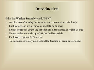 A Survey on Localization of Wireless Sensors | PPT