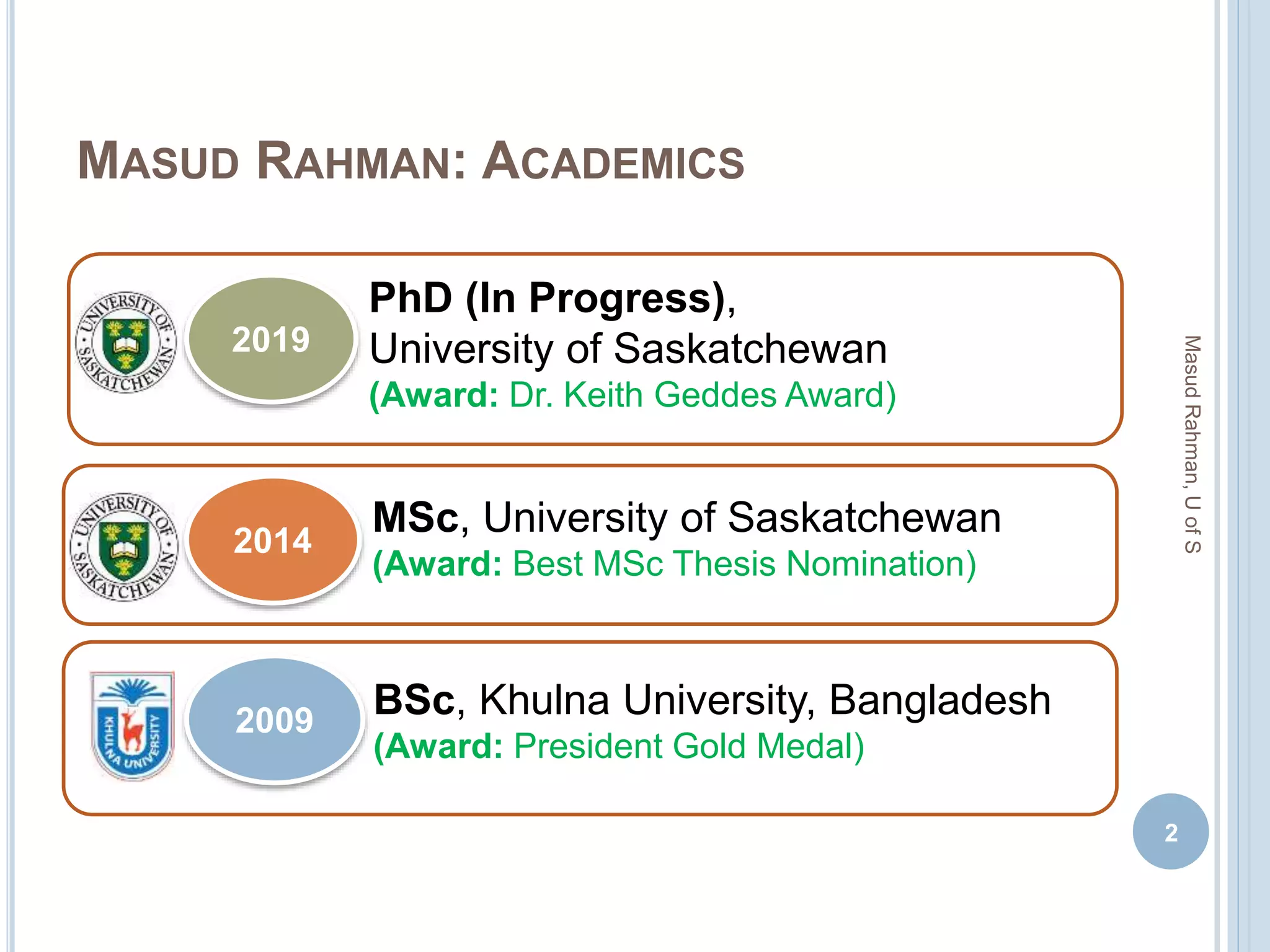 PhD Comprehensive exam of Masud Rahman | PPTX