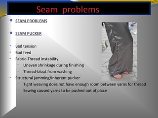 Seam And its Classification with seam problem | PPT