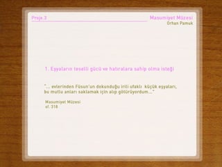 Masumiyet muzesi | PPT
