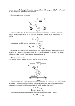 Masurarea rezistentei prizelor de pamânt | DOC