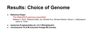Masurca genome assembly with super reads | PPT