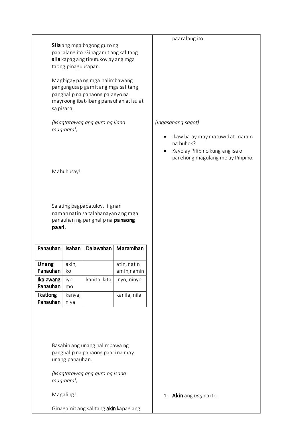 Masusing Banghay Aralin sa Filipino (Detailed lesson plan in Filipino… Masusing Banghay Aralin sa Filipino (Detailed lesson plan in Filipino…