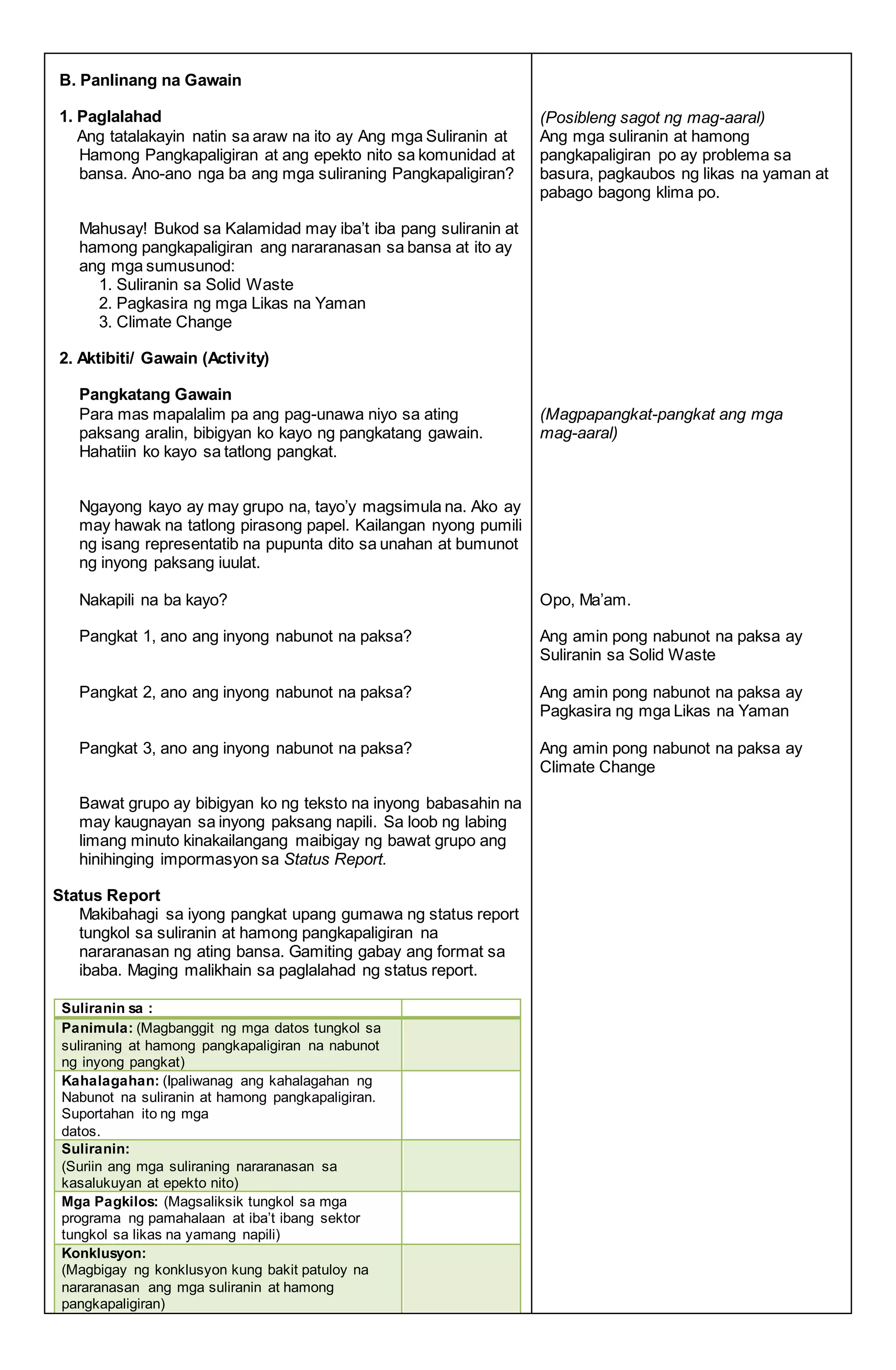 Masusing banghay aralin sa ap 10 | DOCX