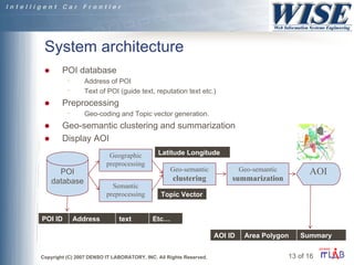 BEIRA: A geo-semantic clustering method for area summary | PPT