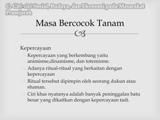 Masyarakat indonesia pada zaman prasejarah | PPTX