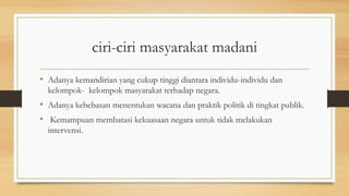 Kewarganegaraan-Masyarakat madani ppt | PPTX