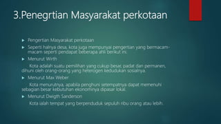 Masyarakat perkotaan dan masyarakat pedesaan | PPTX
