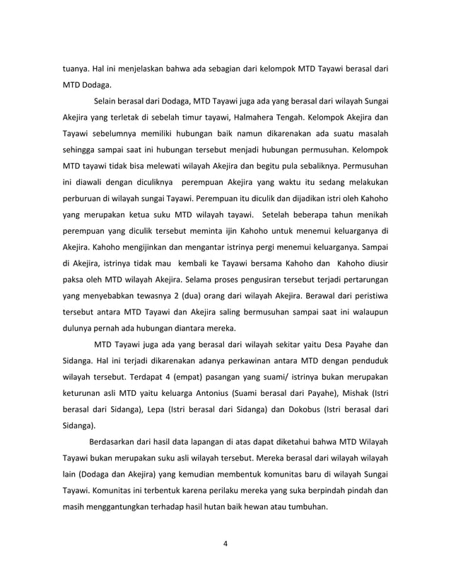 Masyarakat tugutil | DOCX