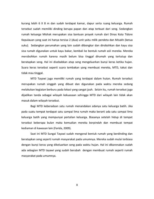 Masyarakat tugutil | DOCX