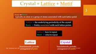 crystal structures (industrial material ) | PPTX