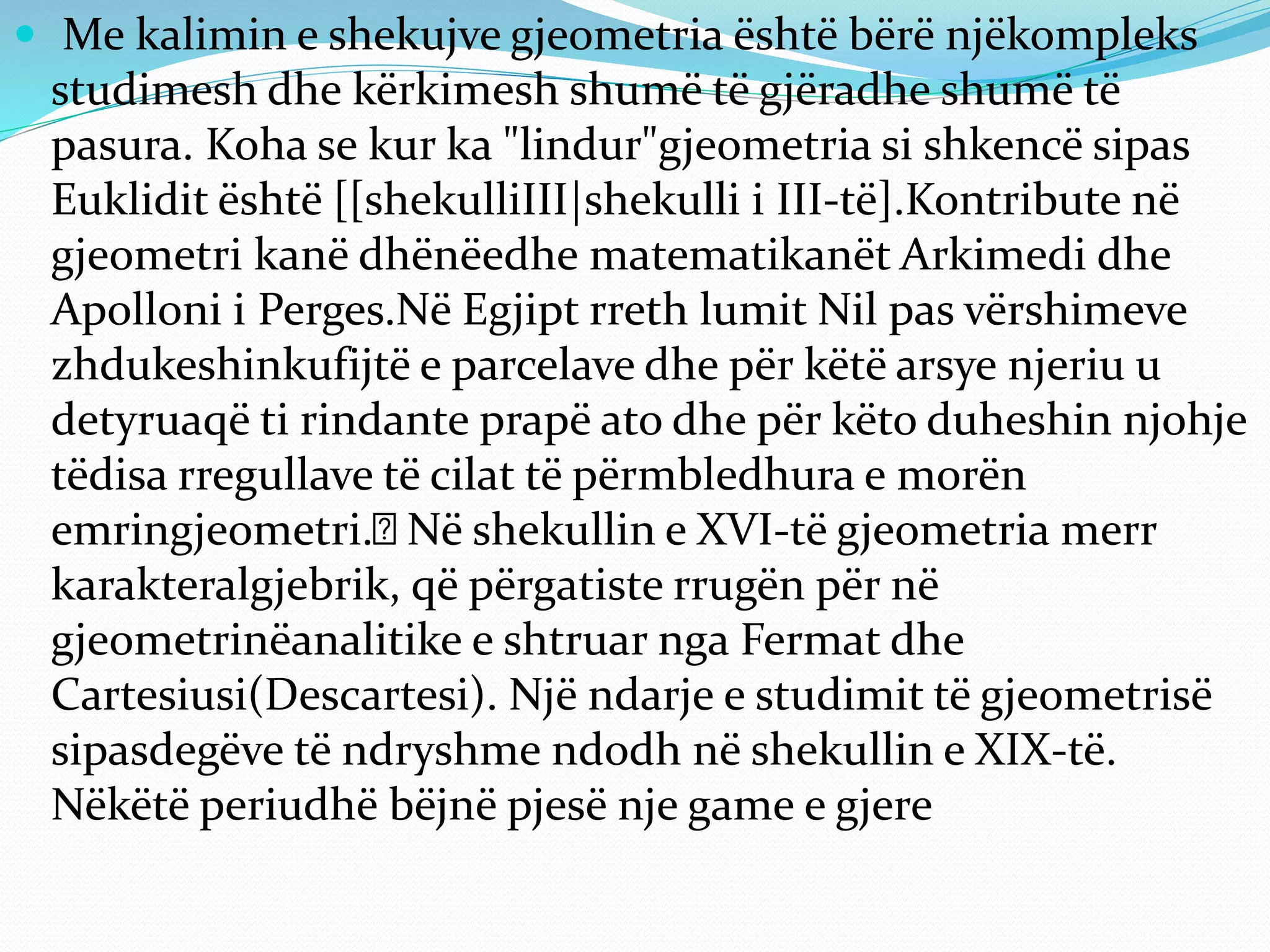 Projekt Historia e zhvillimit te matematikes.Ervis Cara | PPTX