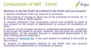 Sceheme of Levy of MAT & Relevant Case laws | PPTX