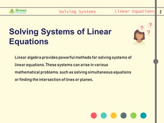Application of Linear Algebra in Real Life | PPTX