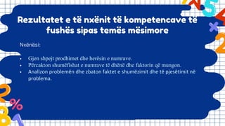 Shumezimi dhe pjesetimi (Klasa 5) | PPTX