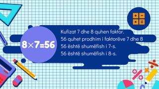 Shumezimi dhe pjesetimi (Klasa 5) | PPTX
