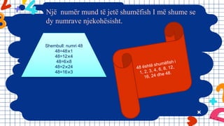 Shumezimi dhe pjesetimi (Klasa 5) | PPTX