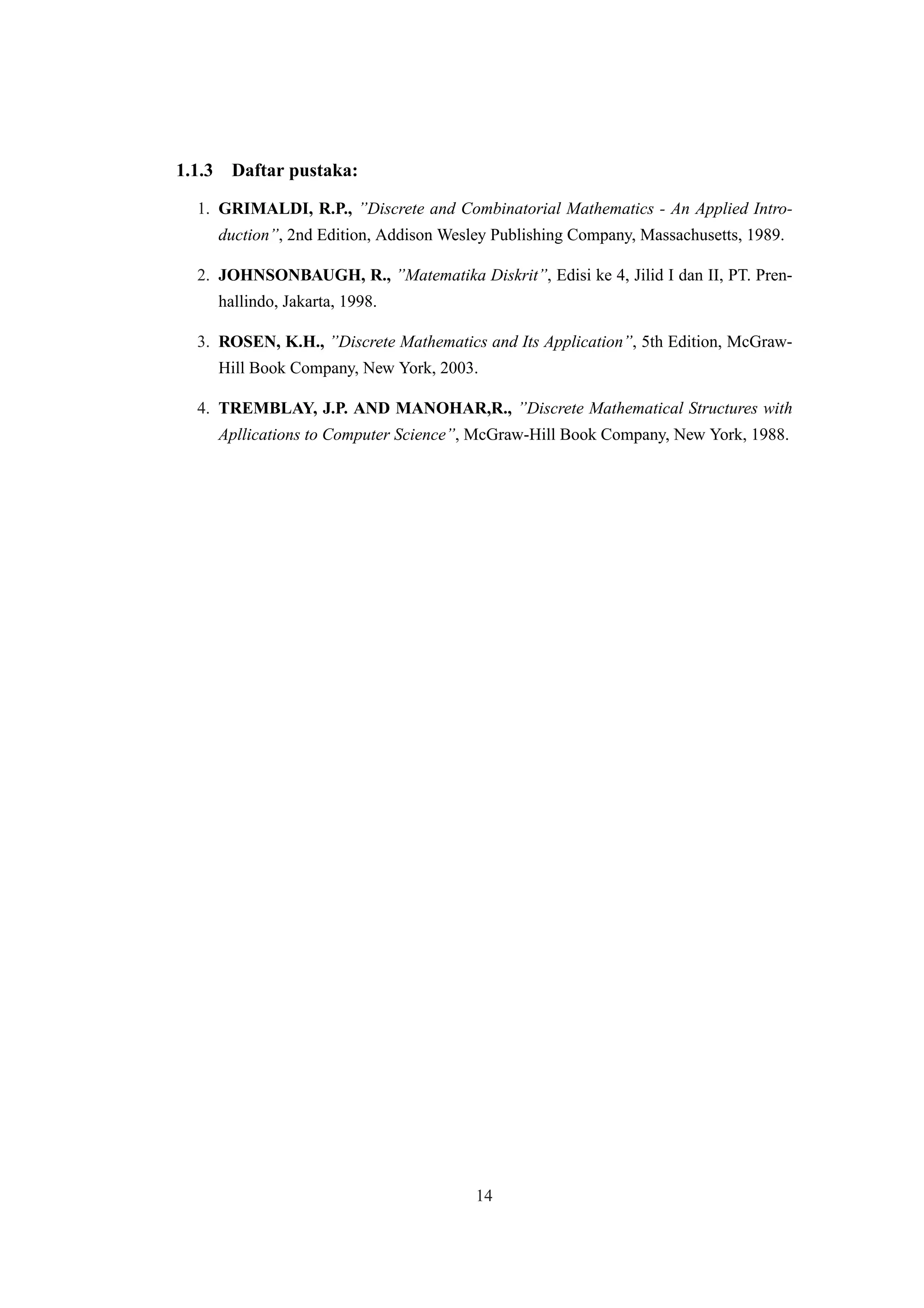 Matematika Diskrit | PDF