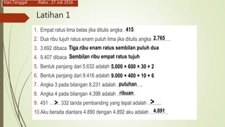BAB I : Operasi Hitung Bilangan | PPTX