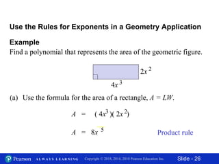 Mat 092 section 12.1 the power and product rules for exponents | PPTX ...