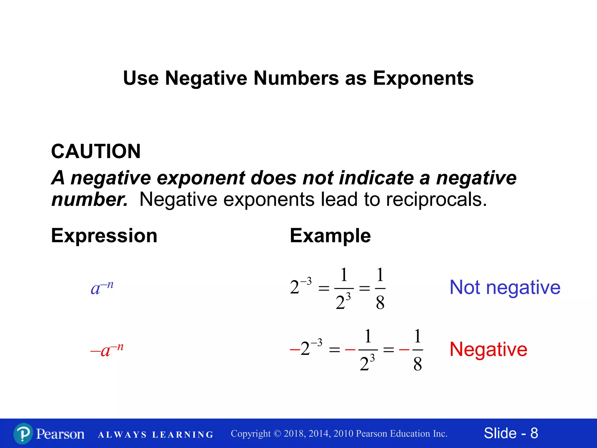 Mat 092 section 12.2 integer exponents | PPTX