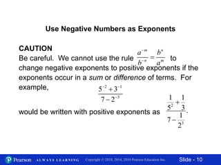 Mat 092 section 12.2 integer exponents | PPTX