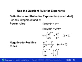 Mat 092 section 12.2 integer exponents | PPTX