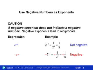 Mat 092 section 12.2 integer exponents | PPTX