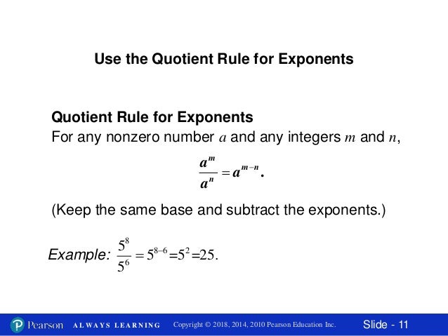 Mat 092 section 12.2 integer exponents