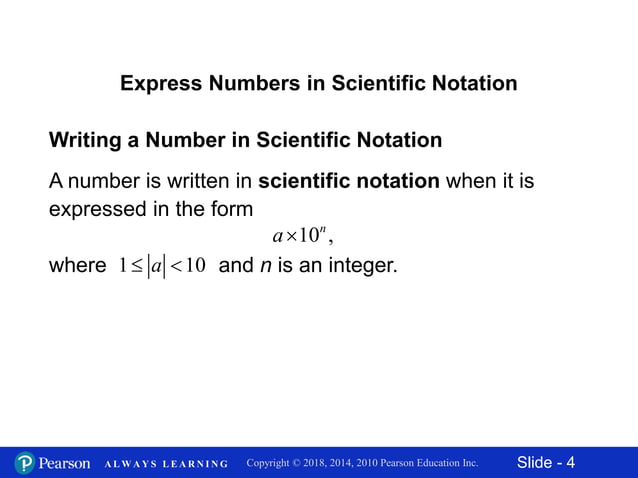 Mat 092 section 12.3 scientific notation | PPT