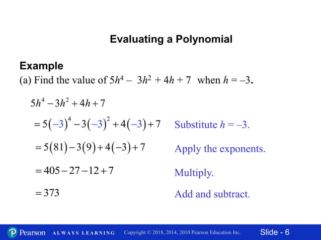 Mat 092 section 12.4 adding and subtracting polynomials | PPT