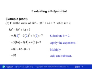 Mat 092 section 12.4 adding and subtracting polynomials | PPT