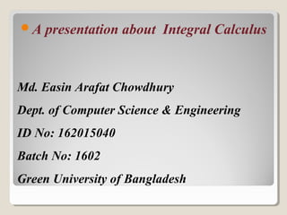 Integral Calculus | PPT
