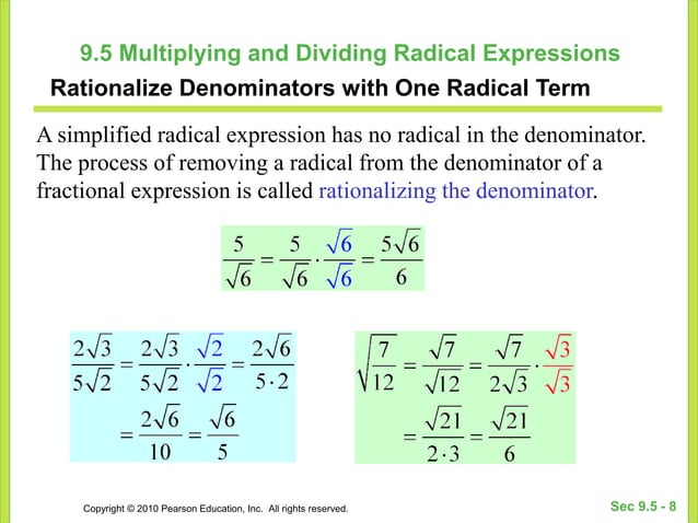 Operations on Radicals.ppt