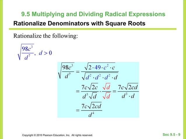 Operations on Radicals.ppt
