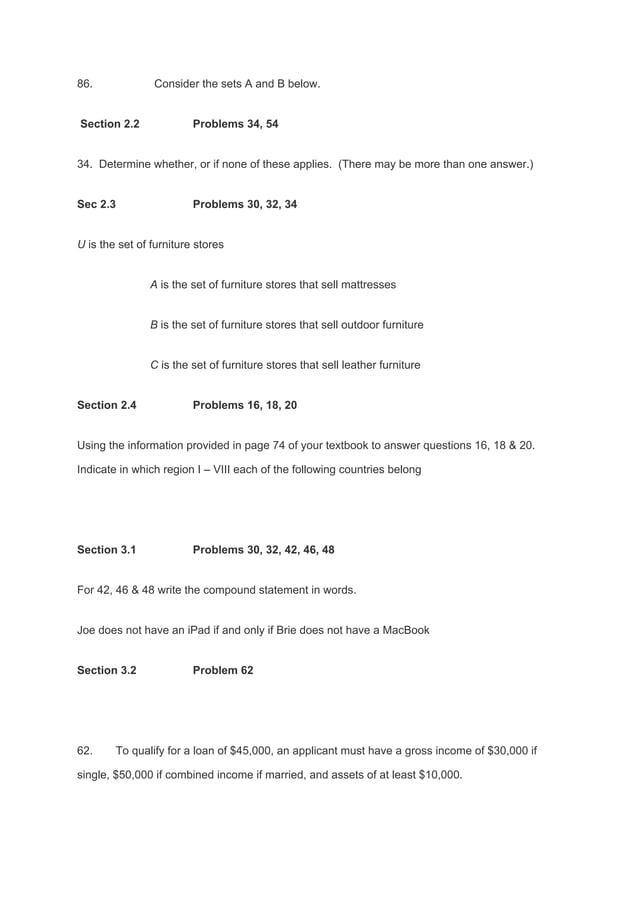 Mat 105 Assignment 1 Pdf