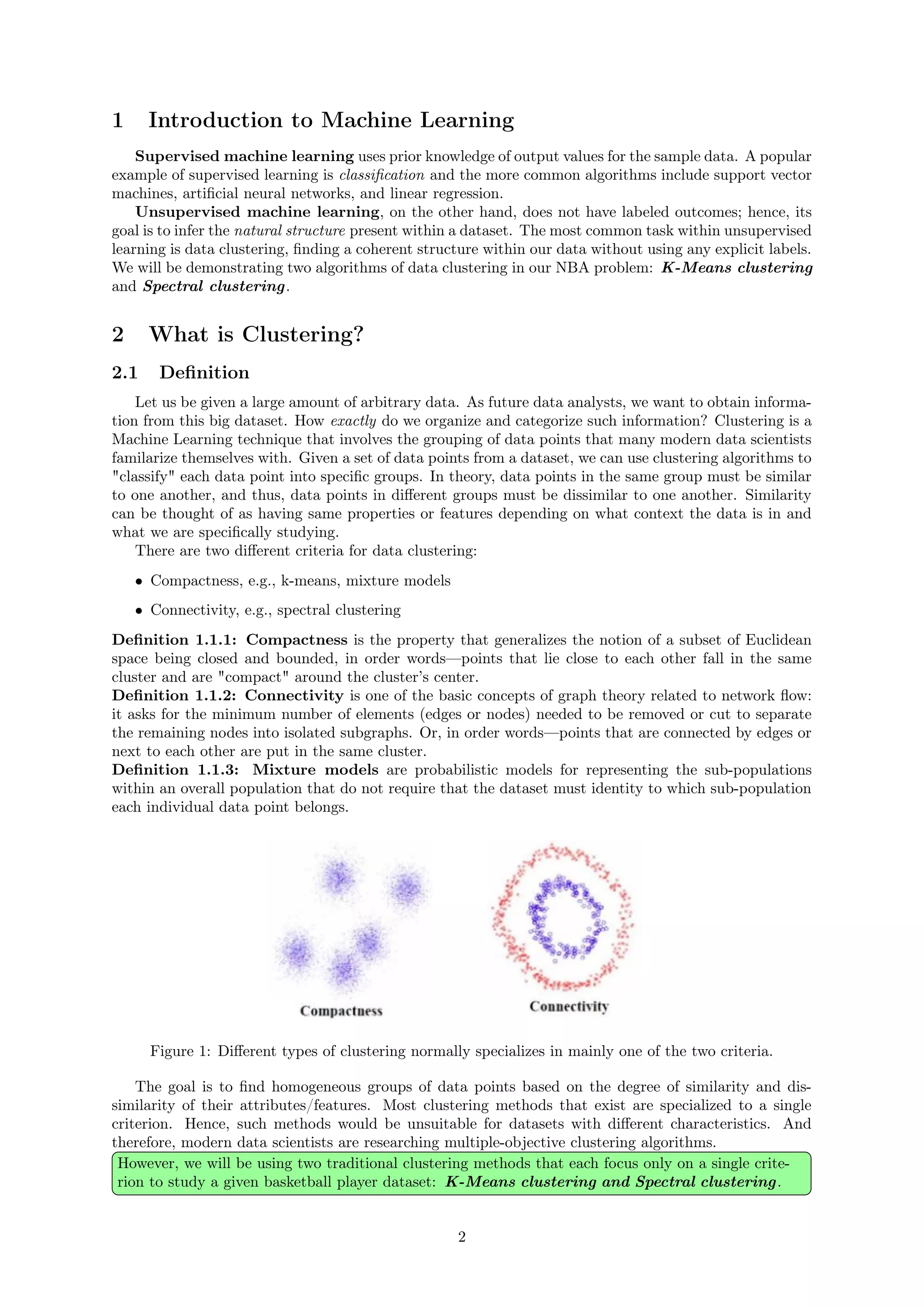 Mat189: Cluster Analysis with NBA Sports Data | PDF