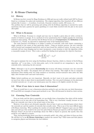 Mat189: Cluster Analysis with NBA Sports Data | PDF