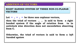 Comprehensive Guide to Vector Addition and Properties in Mathematics | PPT