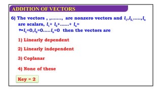 Comprehensive Guide to Vector Addition and Properties in Mathematics | PPT