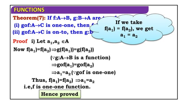 FUNCTION M05 THEOREMS WITH PROOFS FOR BOARD LEVEL | PPT